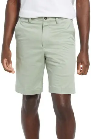 VINTAGE 1946 Classic Flat Front Chino Shorts - Sage