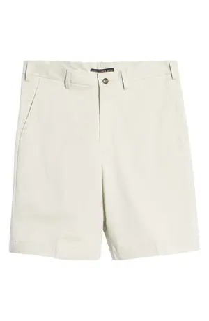 VINTAGE 1946 Classic Flat Front Chino Shorts - Stone