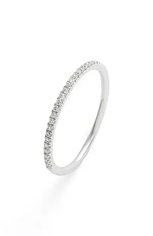 Bony Levy Diamond Stacked Band Ring - 18k White Gold
