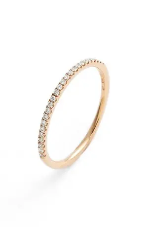 Bony Levy Diamond Stacked Band Ring 18kw Rose Gold