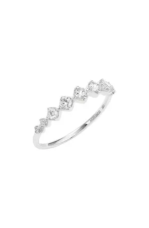 Bony Levy Diamond Stacked Band Ring White Gold/ Diamond