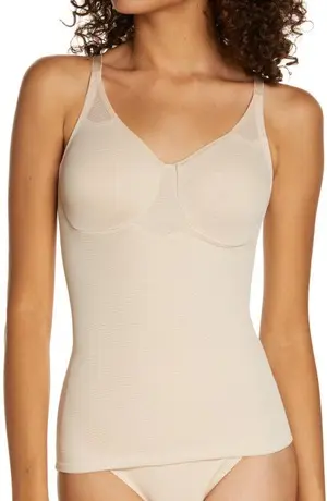 MIRACLESUIT® Sexy Sheer Underwire Shaping Camisole - Warm Beige