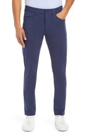 RHONE Rhone Commuter Slim Fit Five-Pocket Pants Navy
