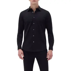 Bugatchi Ooohcotton® Solid Button-up Shirt - Black