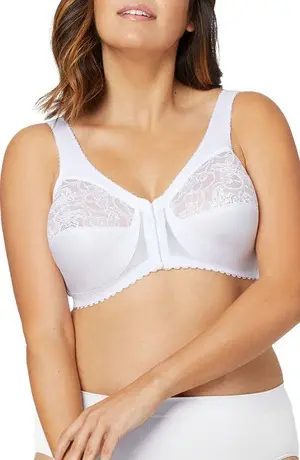 GLAMORISE Magiclift® Front Close Support Bra White