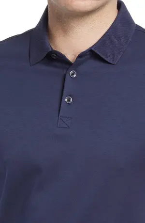 Robert Barakett Georgia Pima Cotton Polo - Blue Night