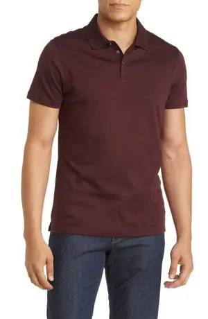 Robert Barakett Georgia Pima Cotton Polo Cabernet