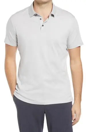 Robert Barakett Georgia Pima Cotton Polo Chalk