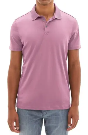 Robert Barakett Georgia Pima Cotton Polo Fuchsia