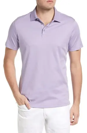 Robert Barakett Georgia Pima Cotton Polo Heirloom Lilac
