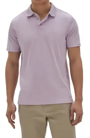Robert Barakett Georgia Pima Cotton Polo Light Pink