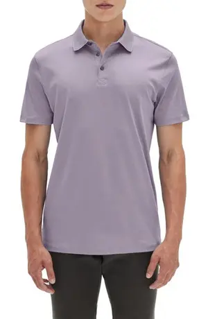 Robert Barakett Georgia Pima Cotton Polo Lilac Dust