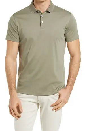 Robert Barakett Georgia Pima Cotton Polo Pastel Olive