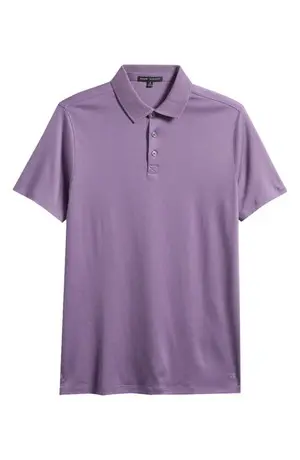 Robert Barakett Georgia Pima Cotton Polo Purple