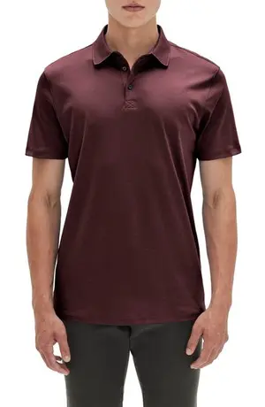 Robert Barakett Georgia Pima Cotton Polo Rum Raisin