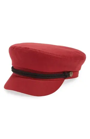 Brixton Brixton Fiddler Fisherman Cap Lava Red