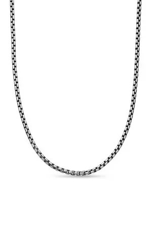 David Yurman Box Chain Necklace - Silver