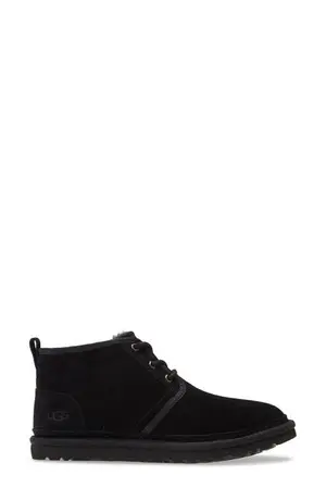 UGG Neumel Lace Up Boot - Black Suede