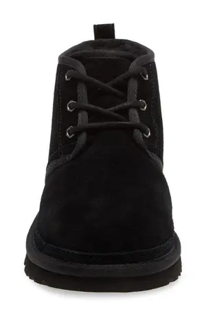UGG Neumel Lace Up Boot - Black Suede