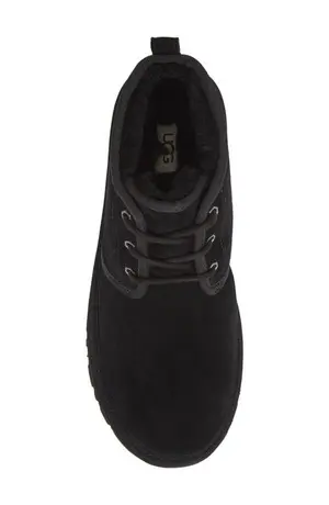 UGG Neumel Lace Up Boot - Black Suede