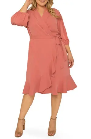 Ruffled Wrap Dresses