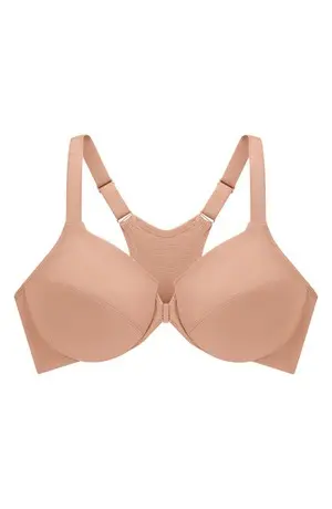 GLAMORISE Wonderwire® Front-close Smoothing Bra - Cafe Au Lait