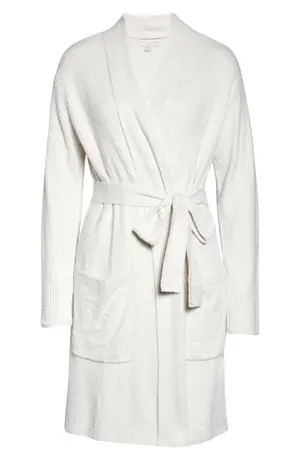 Barefoot Dreams Cozychic™ Lite® Ribbed Robe He Almond-pearl