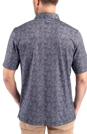 Cutter & Buck Pike Constellation Print Performance Polo - Black