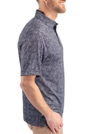 Cutter & Buck Pike Constellation Print Performance Polo - Black