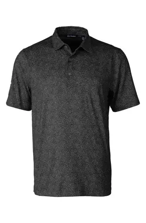 Cutter & Buck Pike Constellation Print Performance Polo - Black