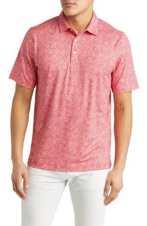 Cutter & Buck Pike Constellation Print Performance Polo - Red