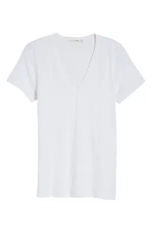 Rag & Bone The Vee Slub Cotton T-shirt - Brightwht