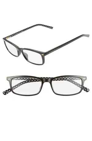 Kate Spade New York Kate Spade New York Jodie 50mm Rectangle Eyeglasses Black Polka Dot