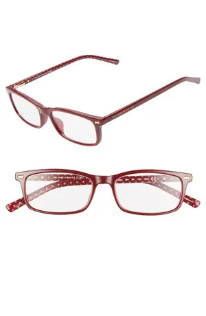 Kate Spade New York Kate Spade New York Jodie 50mm Rectangle Eyeglasses Burgundy Pattern