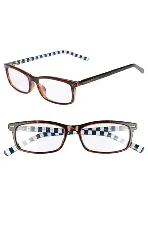 Kate Spade New York Kate Spade New York Jodie 50mm Rectangle Eyeglasses Havana Pattern