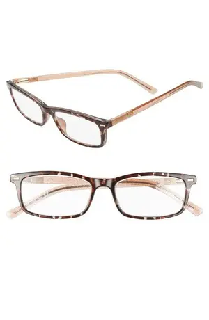 Kate Spade New York Jodie 50mm Rectangle Eyeglasses - Tortoise/beige