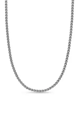 David Yurman Sterling Double Box Chain Necklace - Silver