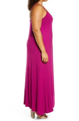 Loveappella A-line Maxi Dress - Plum