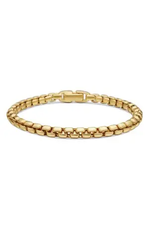 David Yurman 18k Box Chain Bracelet - Gold