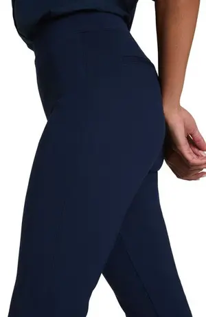 Spanx Perfect Fit Ponte Straight Leg Pants - Timeless Navy
