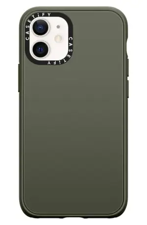 CASETIFY Solid Impact Iphone 12 Mini Case Matte Olive
