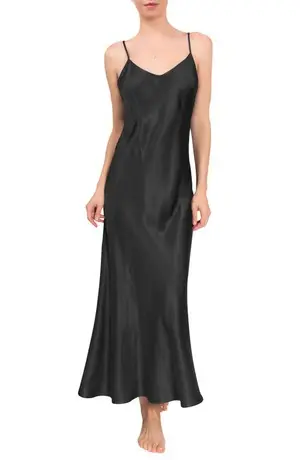 EVERYDAY RITUAL Angelina Nightgown - Black
