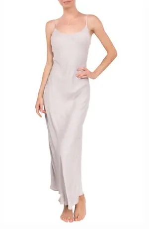 EVERYDAY RITUAL Angelina Nightgown - Light Grey