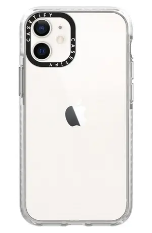 CASETIFY Clear Impact Iphone 12 Mini Case Clear Frost