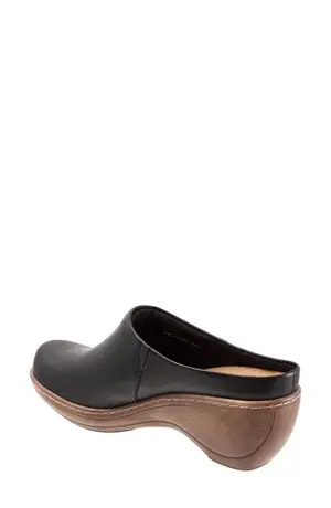 Softwalk Madison Clog - Black Leather
