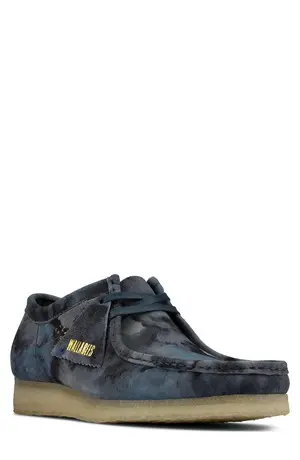 Clarks Clarks Wallabee Water Resistant Chukka Boot Blue Camo