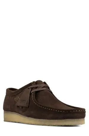 Clarks Wallabee Moc Toe Derby - Dark Brown