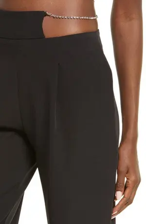 AMY LYNN Cutout High Waist Straight Leg Pants