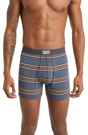 SAXX Ultra Super Soft Boxer Briefs Bright Stripe 2.0- Slate