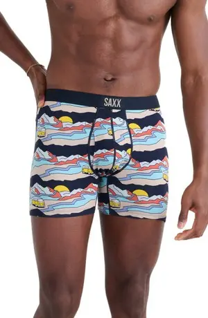 SAXX Ultra Super Soft Boxer Briefs Cabin Fever- Multi